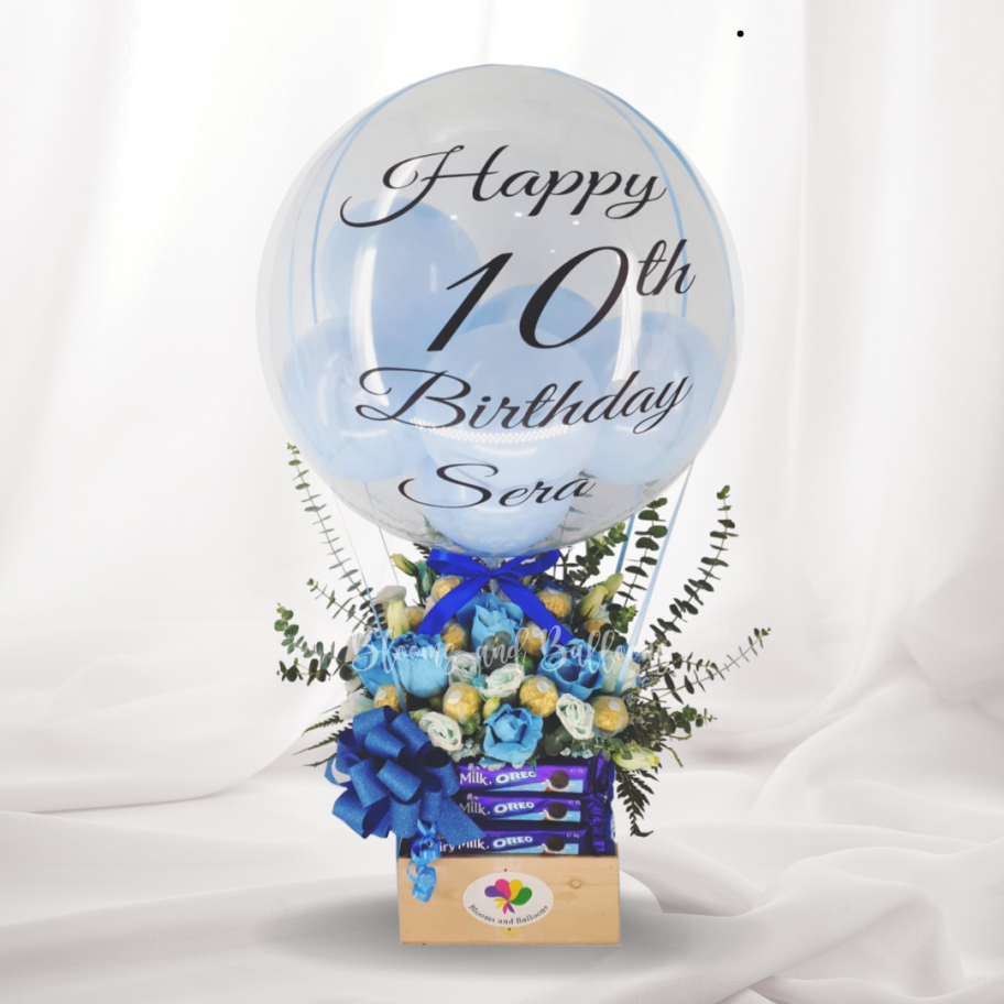 24hrs Blooms and Balloons | Hot air Oreo Crush balloon