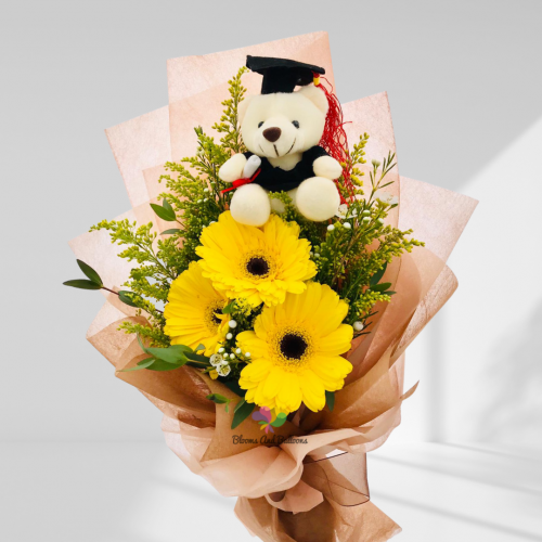 24hrs Blooms and Balloons | Simple Graduation Bouquet